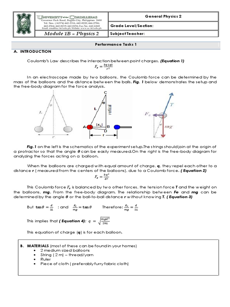 Module 1b Physics 2 | PDF | Force | Physical Quantities