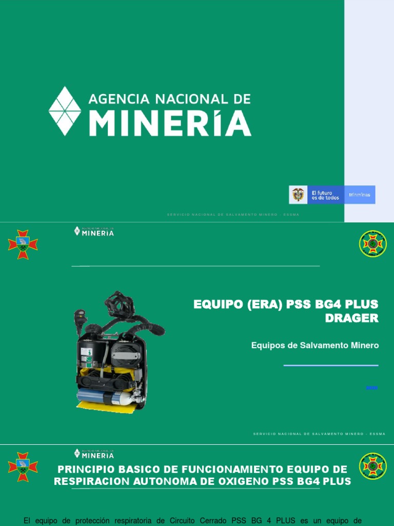 (ERA) PSS BG4 PLUS Drager | PDF | Botella | Oxígeno