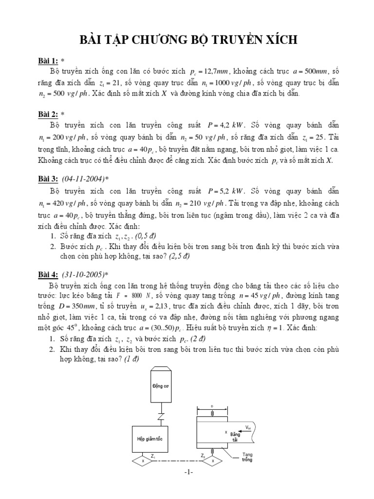 Bai Tap Chuong Bo Truyen Xich | PDF