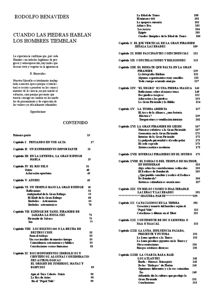 Rodolfo Benavides - Cuando Las Piedras Hablan Los Hombres Tiemblan ...