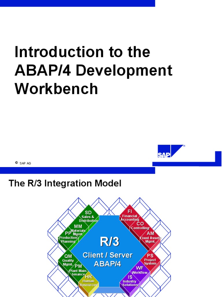 Introduction To The ABAP/4 Development Workbench: Sap Ag | PDF ...