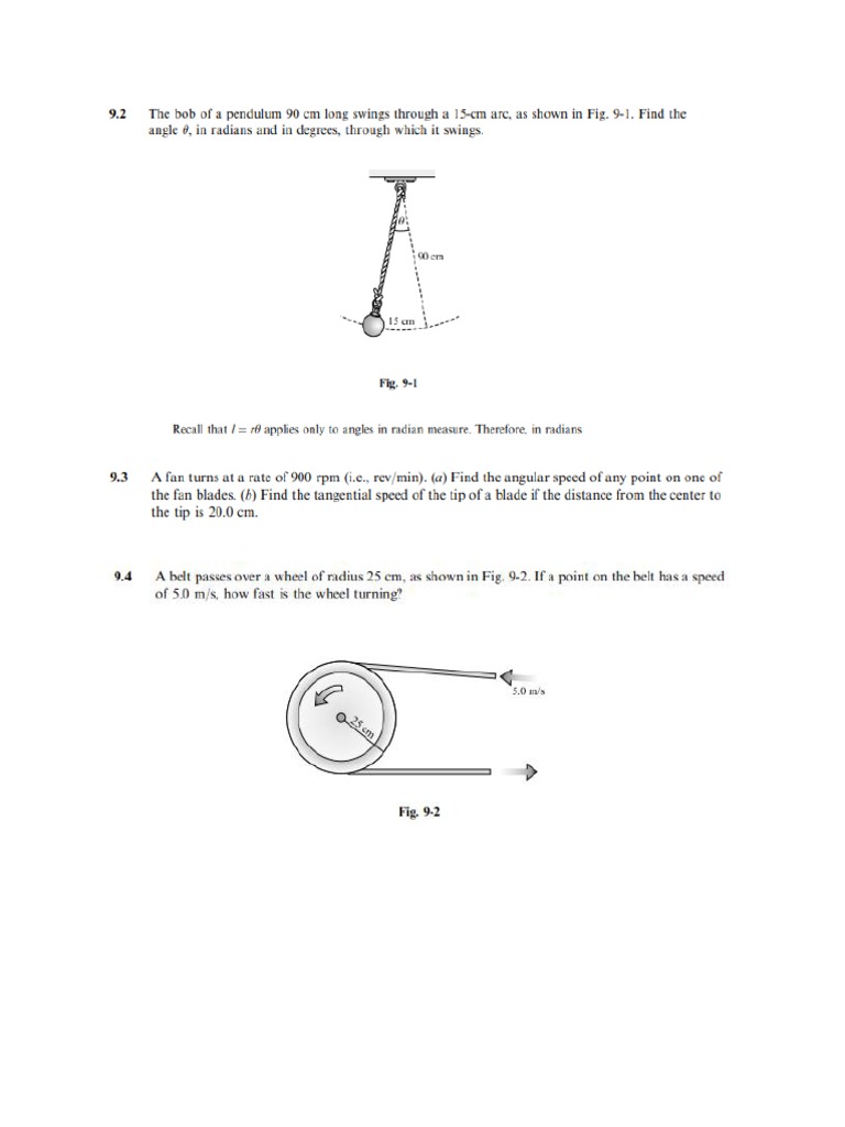 Circular Motion Worksheet | PDF