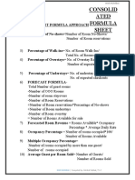 Common Front Office Formulae FO | PDF | Career & Growth
