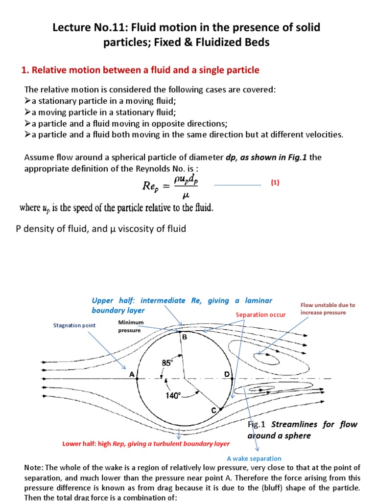 Fluid - Presentation1.pptx Lecture - 11 - Fixed-Fluidized Beds | PDF ...