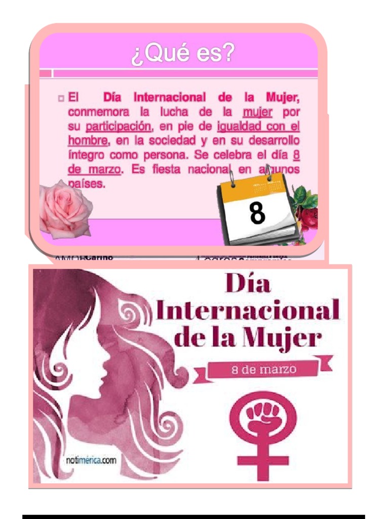 Día Internacional de La Mujer | PDF | Mujer | Igualdad de género