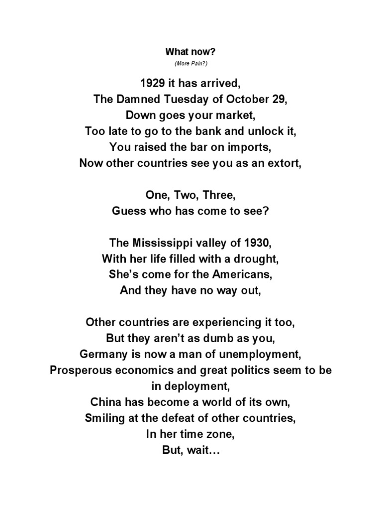 Government Poem Leondra | PDF | New Deal