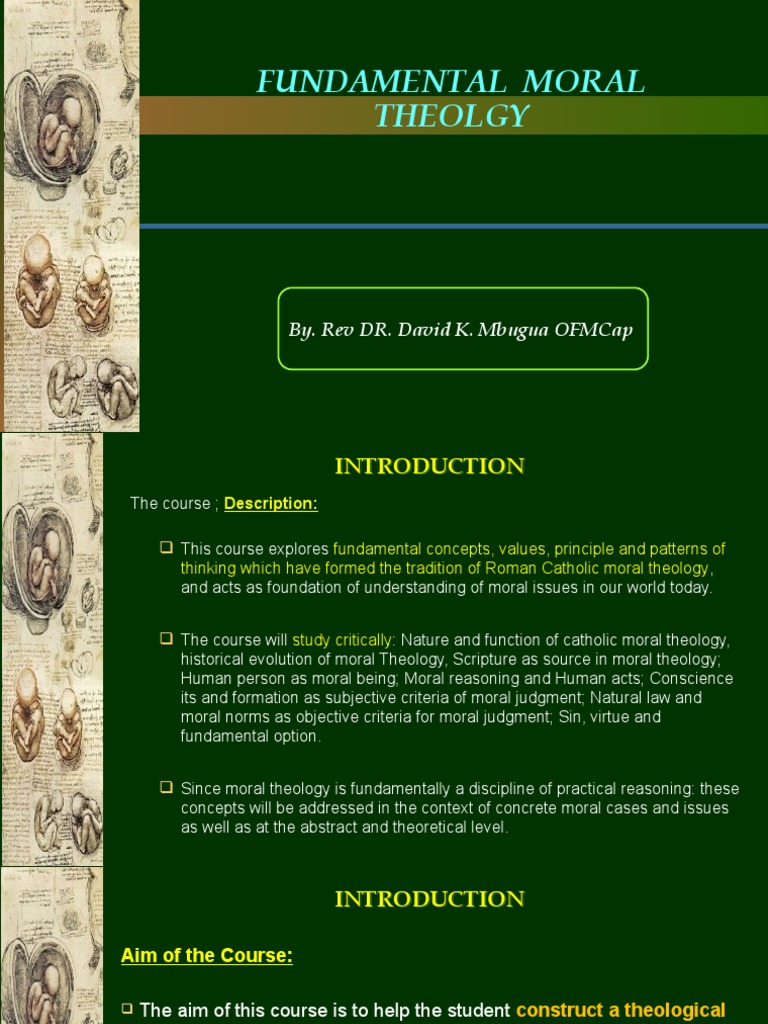 Fundamental Moral Theology | PDF | Utilitarianism | Christian Ethics