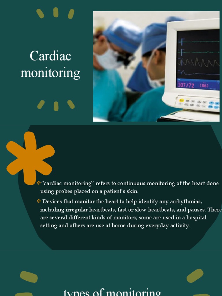 Overview of Cardiac Monitoring Techniques | PDF | Electrocardiography ...