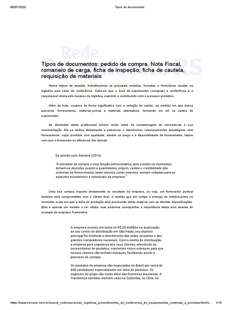 3 Tipos de Documentos PDF | PDF | ISO 9000 | Gestão da cadeia de ...