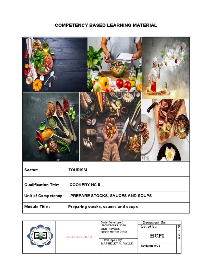 VALLE 4 - Competency Based Learning Material | PDF | Mayonnaise | Tomato Sauce