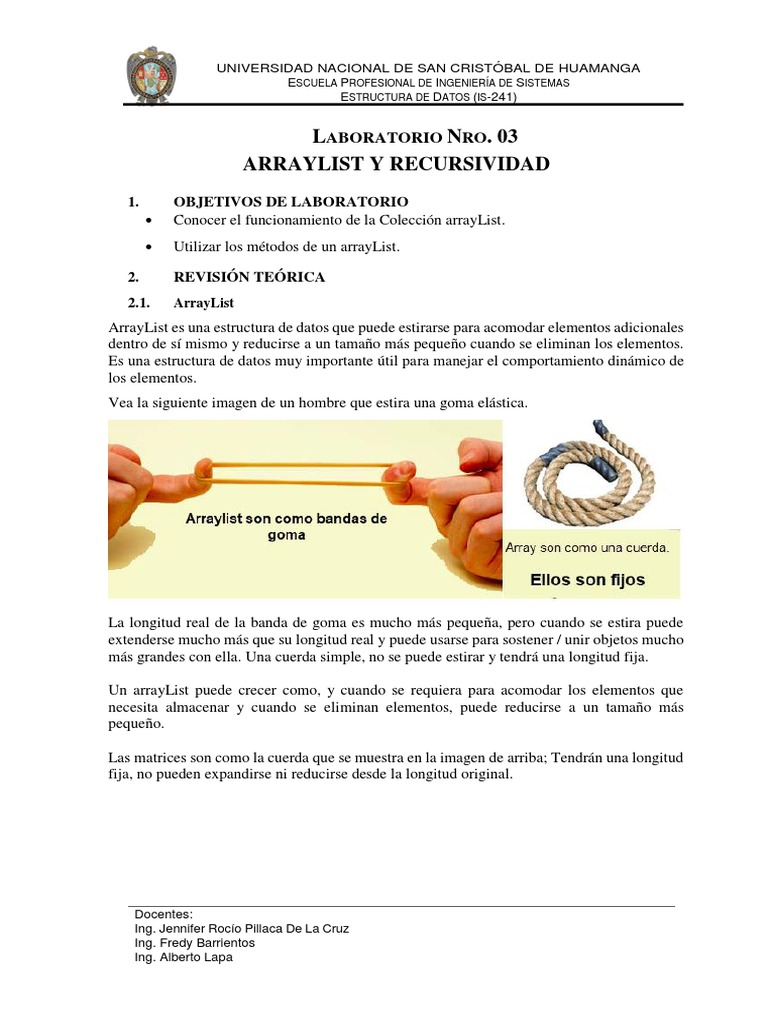 Uso de ArrayList y Recursividad en Java | PDF | Java (lenguaje de programación) | Desarrollo de ...