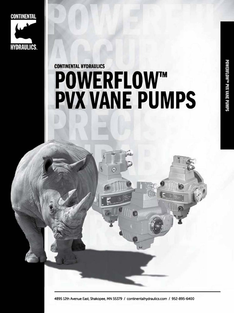PowerFlow PVX VanePumps Form 264531 Rev-06-20 PDF | PDF | Horsepower | Pump