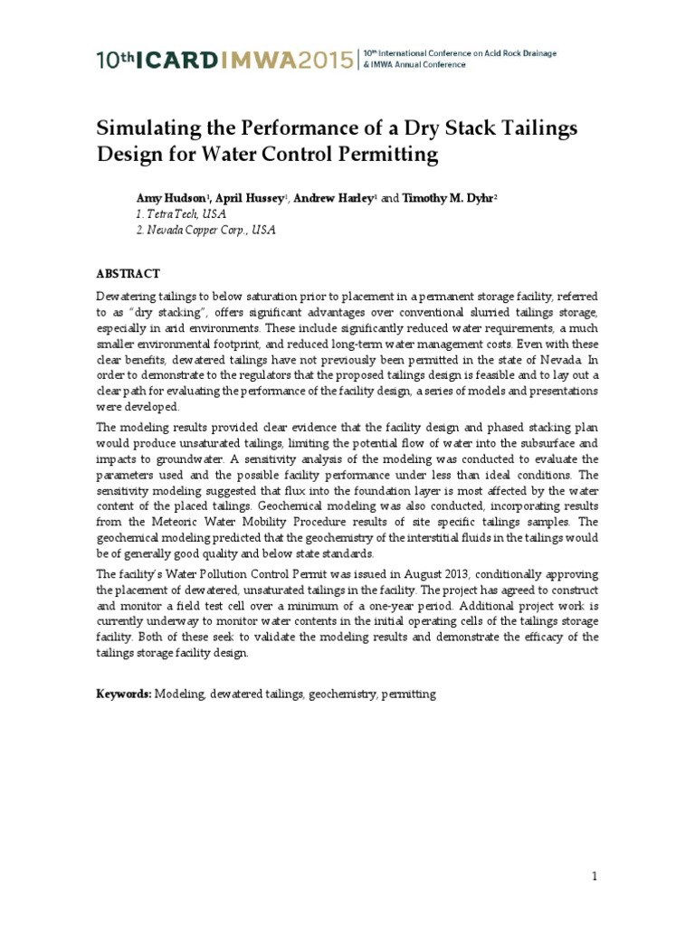 Dry Stack Tailings | PDF | Soil Mechanics | Soil