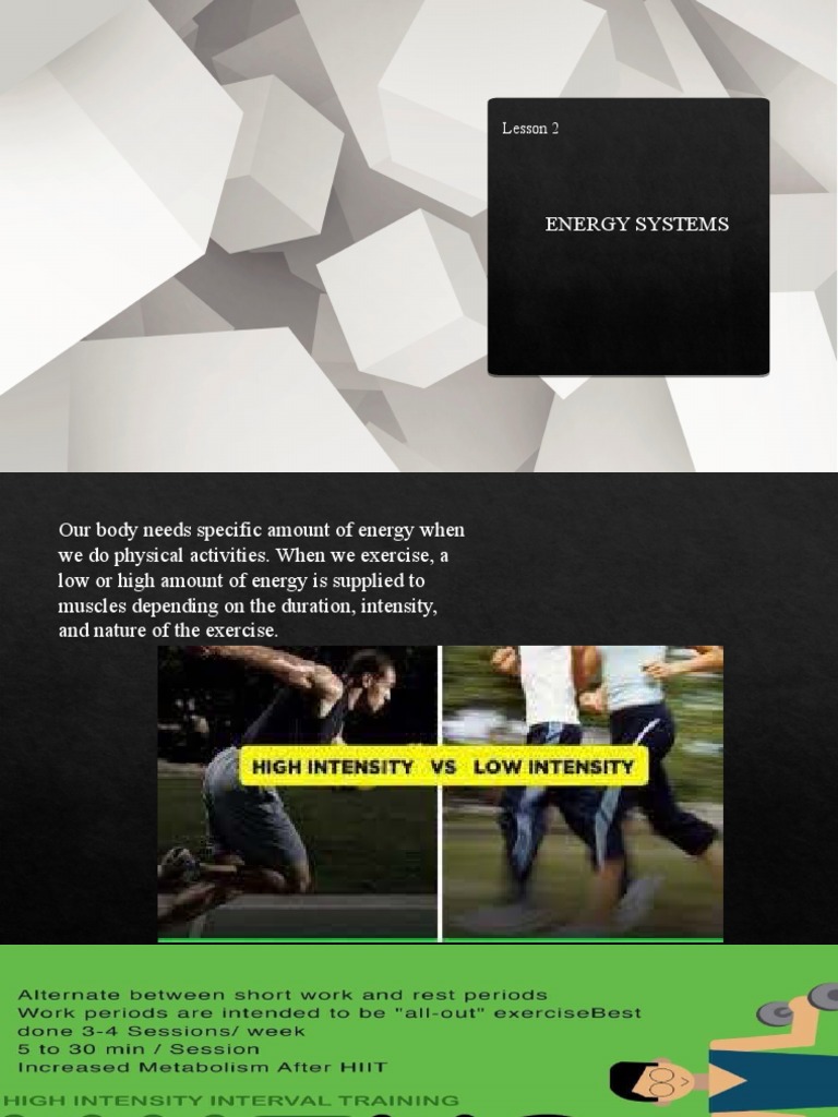 HOPE 4 Lesson 2 Energy Systems | PDF | Glycolysis | Cellular Respiration