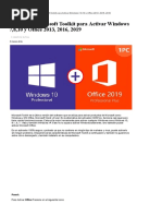 KMS Tools: Activa Windows y Office | PDF | Informática