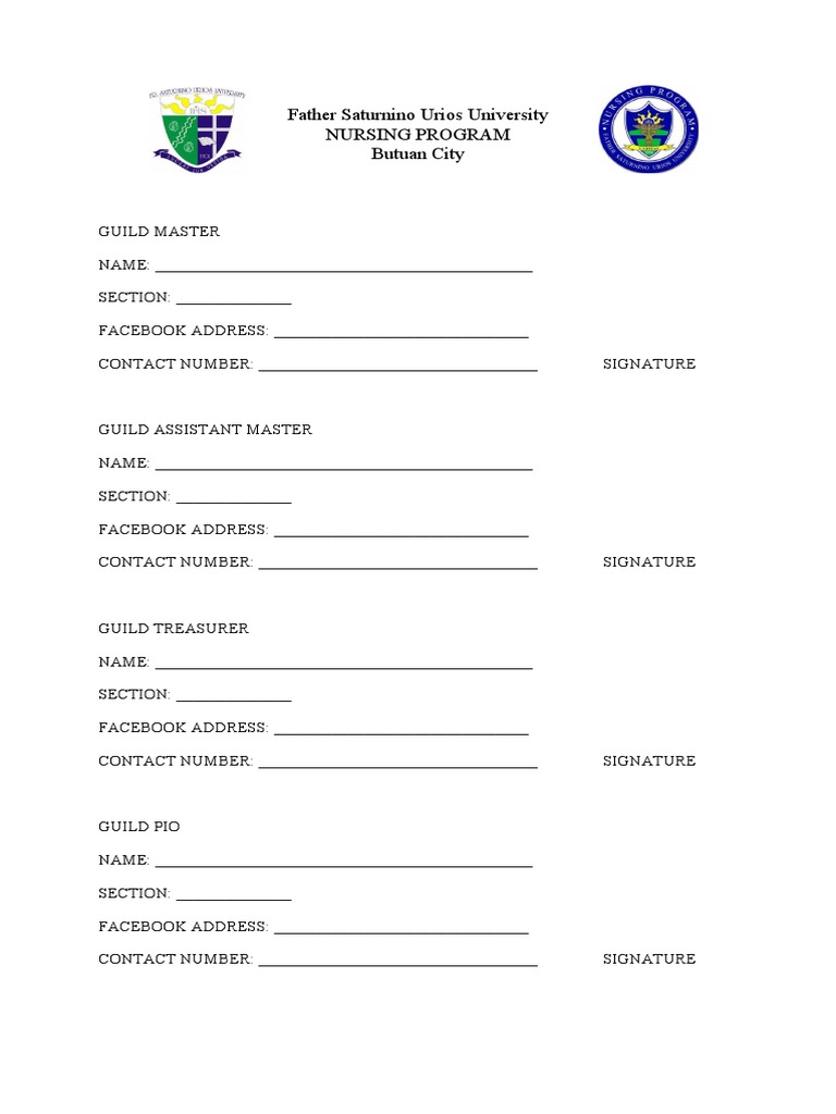 Father Saturnino Urios University Nursing Program Butuan City | PDF