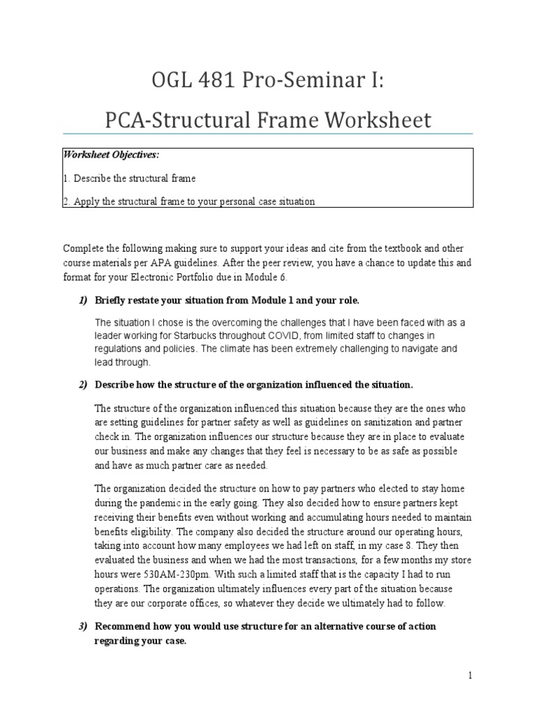 2 Structural Frame Worksheet | PDF | Economies | Business