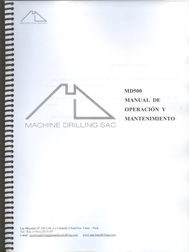 Manual de Maq MD500 PDF | PDF