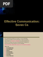 7Cs of Effective Communication | PDF | Information | Mind