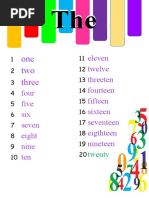 Numberblocks 1 To 100 Flash Cards | PDF