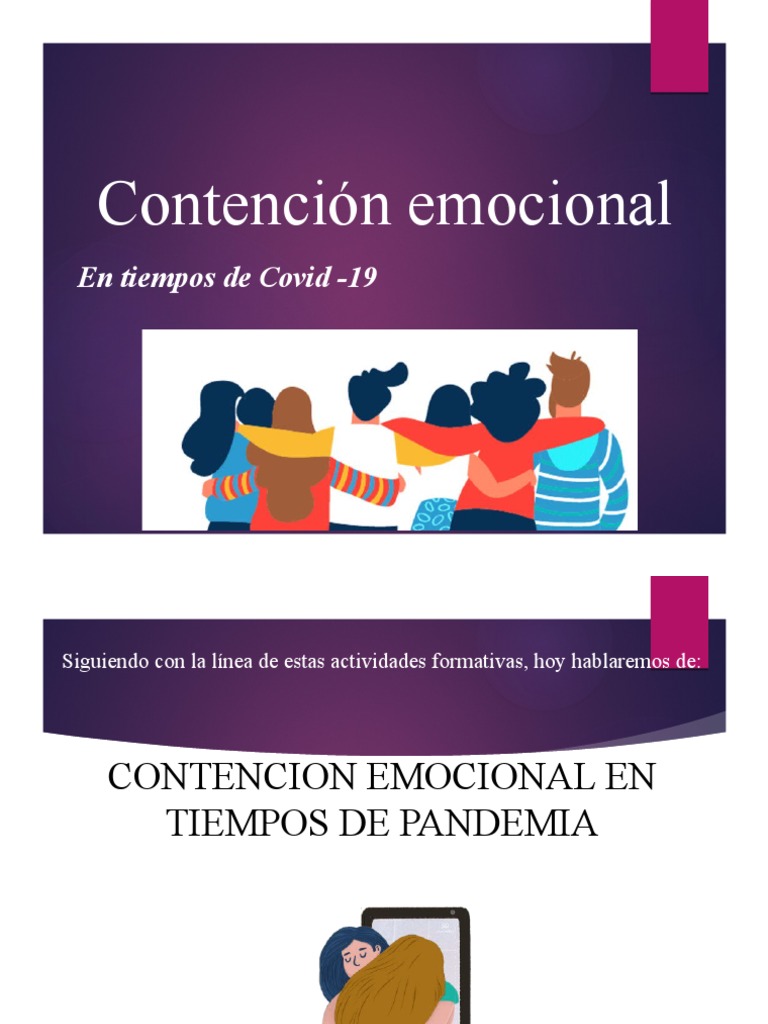 Contención Emocional | PDF | Las emociones | Salud mental