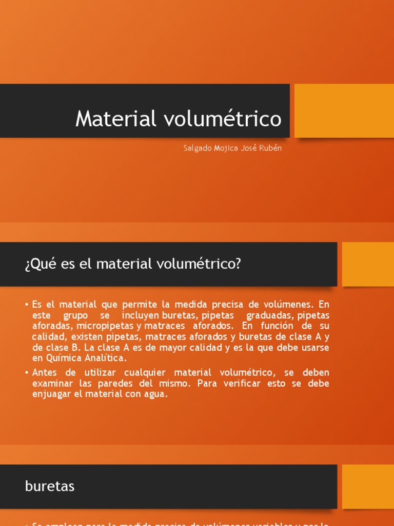 Material Volumétrico-Química Analítica | PDF