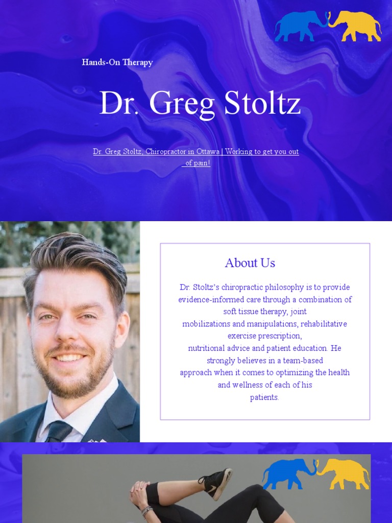 Dr. Greg Stoltz: Hands-On Therapy | PDF | Self-Improvement