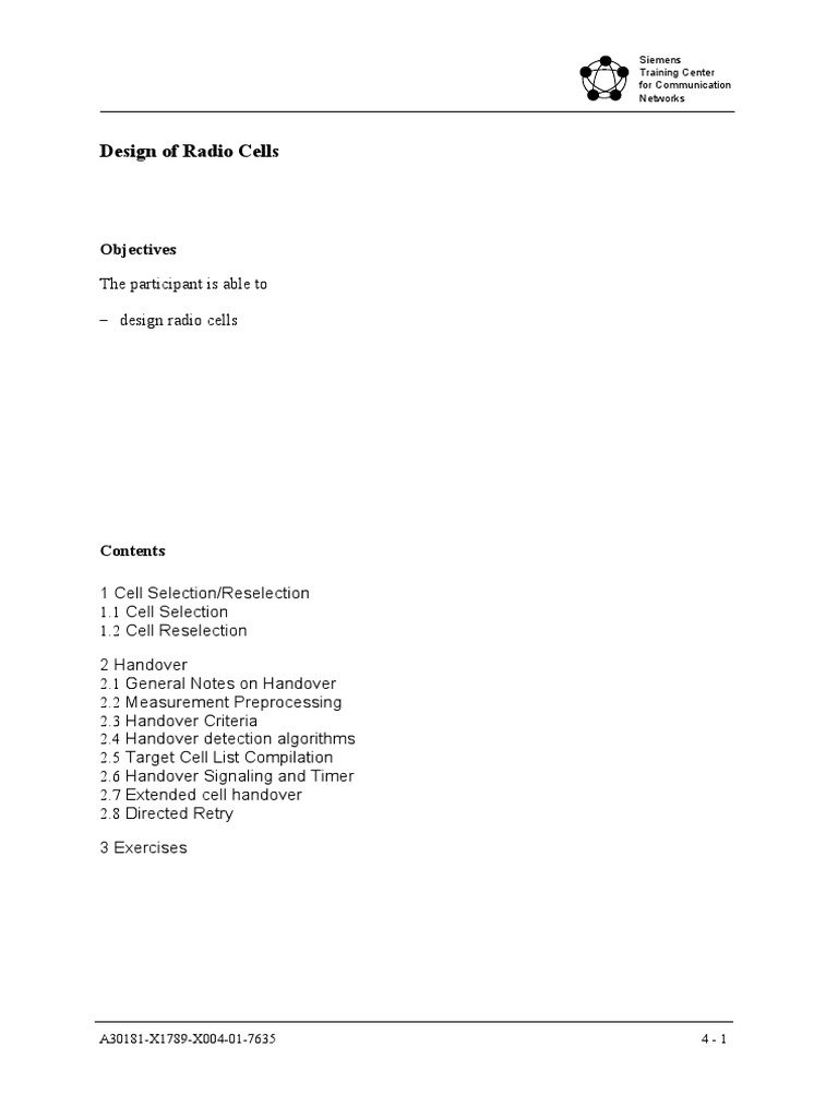 Design of Radio Cell | PDF | Telecommunications | Radio