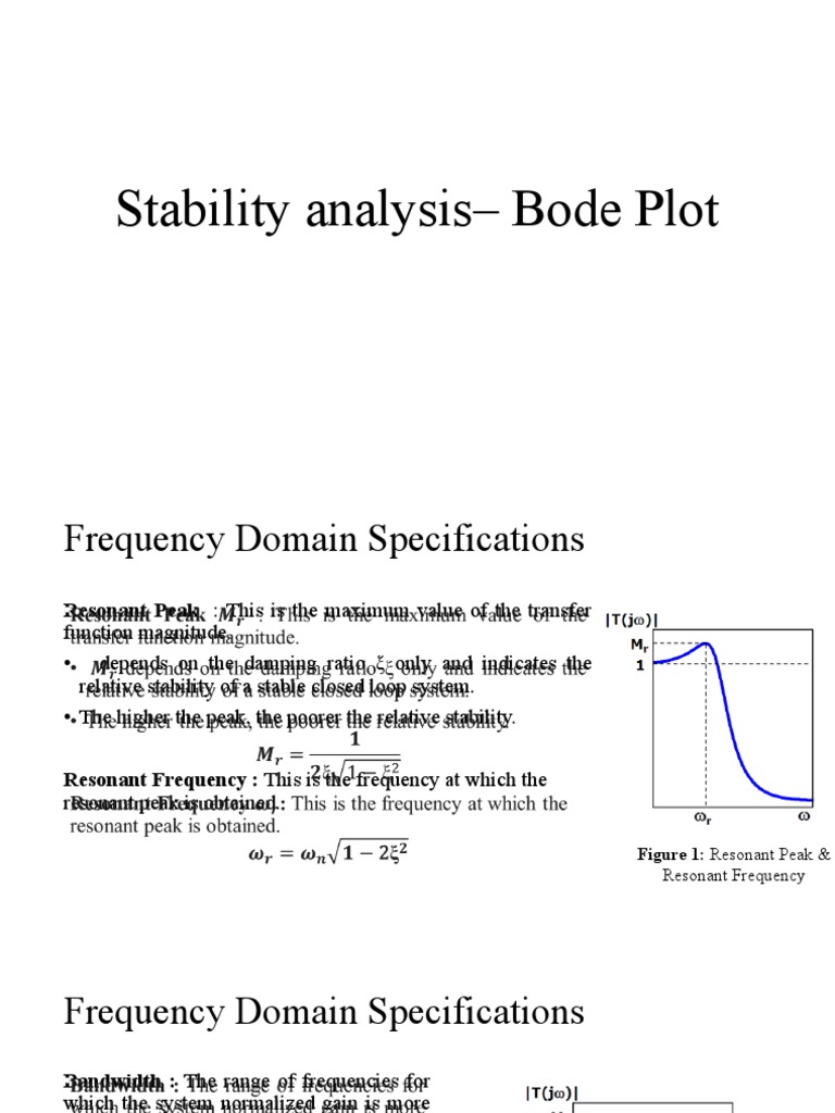 Gain & Phase Margin - Bode Plot | PDF | Control Theory | Bandwidth (Signal Processing)