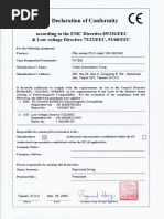 Example of EU Declaration of Conformity (DoC) Adopted by EMC ADCO | PDF ...