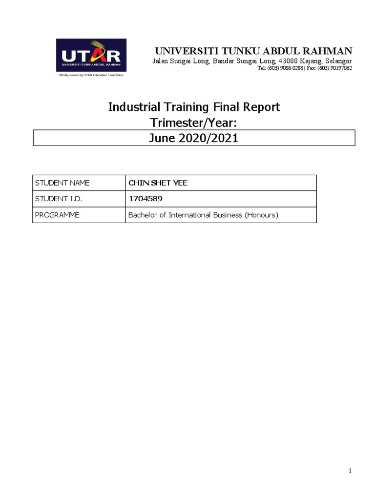 Internship Final Report | PDF | Business