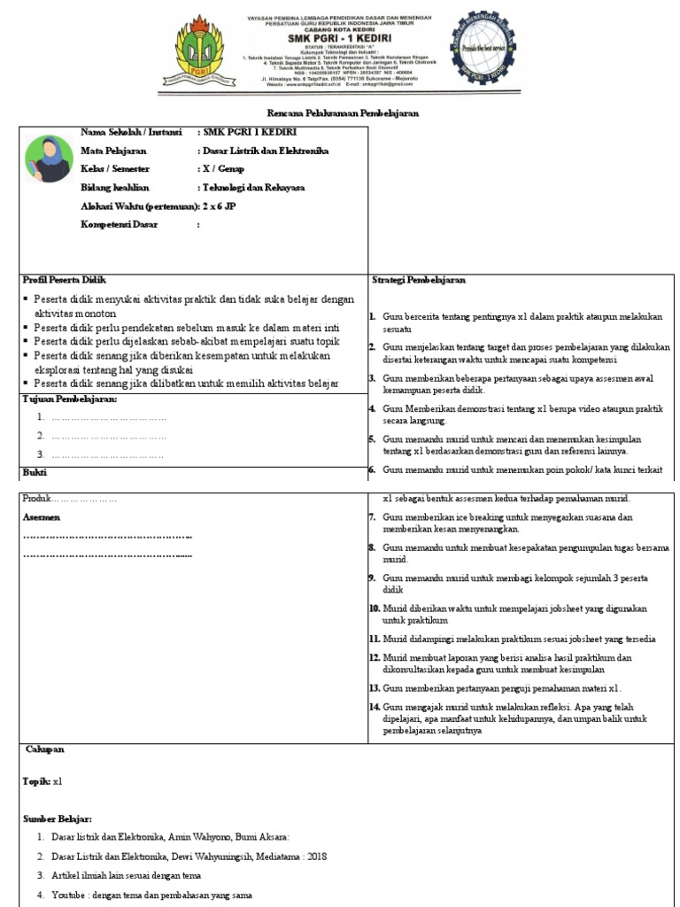 Template RPP | PDF