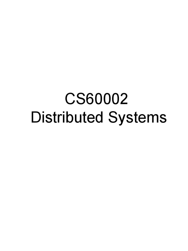 Distributed Systems | PDF | Distributed Computing | Message Passing Distributed Systems | PDF | Distributed Computing | Message Passing