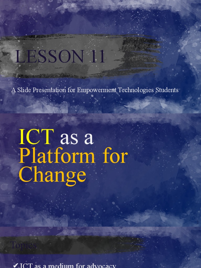 ICT as a Catalyst for Social Change | PDF | Public Sphere | Communication