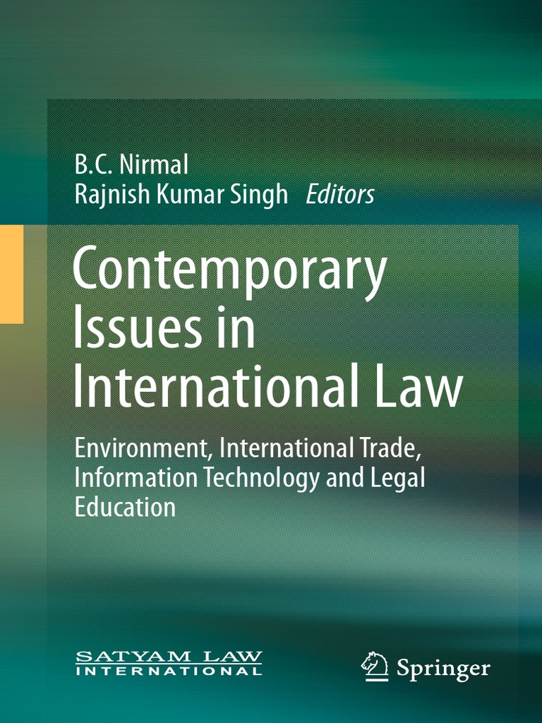 Contemporary Issues in International Law - Environment, International ...