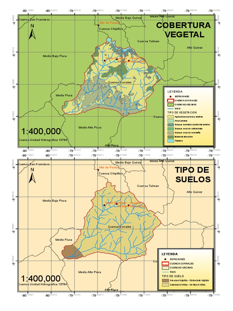 Mapa de Cuenca Corrales en Piura | PDF | Geografía Física | Biomas