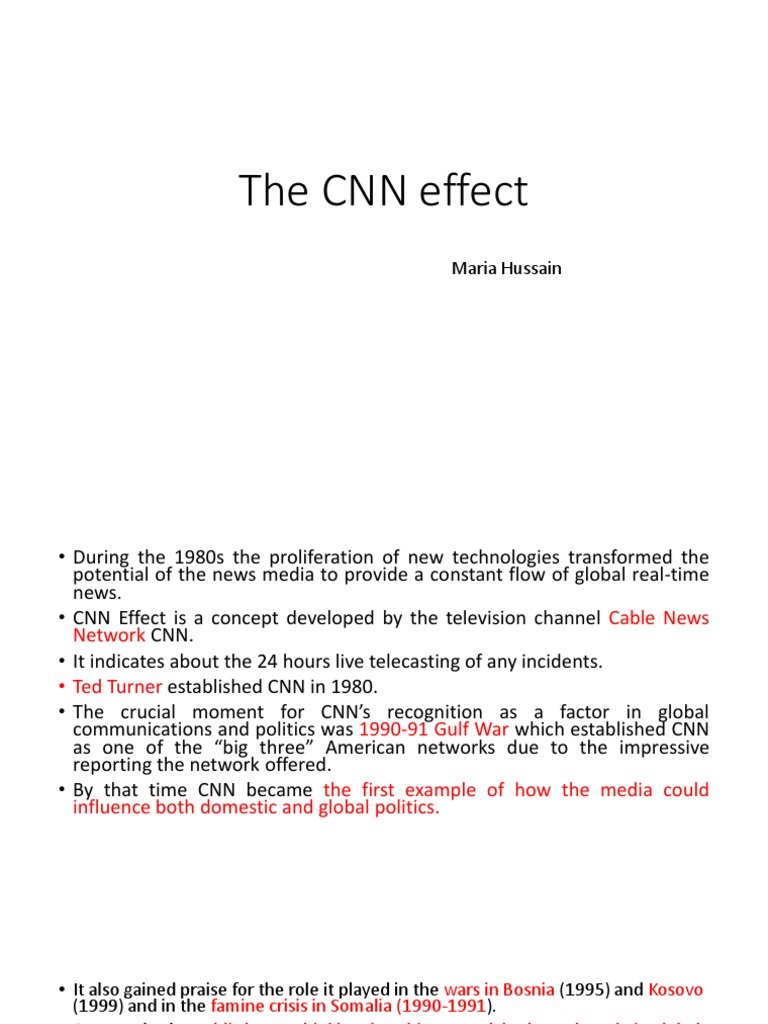 Media 9 - CNN Effect | Download Free PDF | News | Cnn