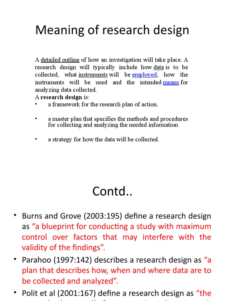 Meaning and Type of Research Design | PDF | Research Design ...