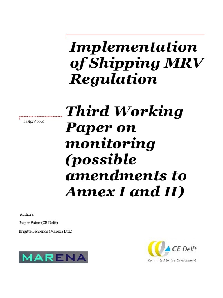 Working Paper Monitoring Methods en | PDF | Flow Measurement ...