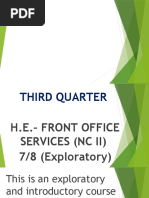 TLE 7-8 Front Office Service Q1 - M1 For Printing | PDF | Computer ...