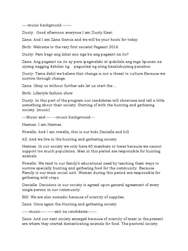 UCSP Script | PDF | Society | Foods