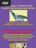 Dental Chair Positioning Guide | PDF | Chair | Dentistry