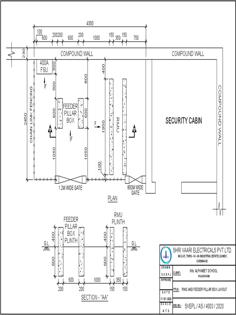 Compound Wall 400A FSU Compound Wall: Security Cabin | PDF