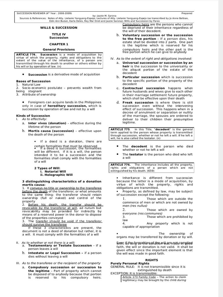 Succession Book Summary | PDF