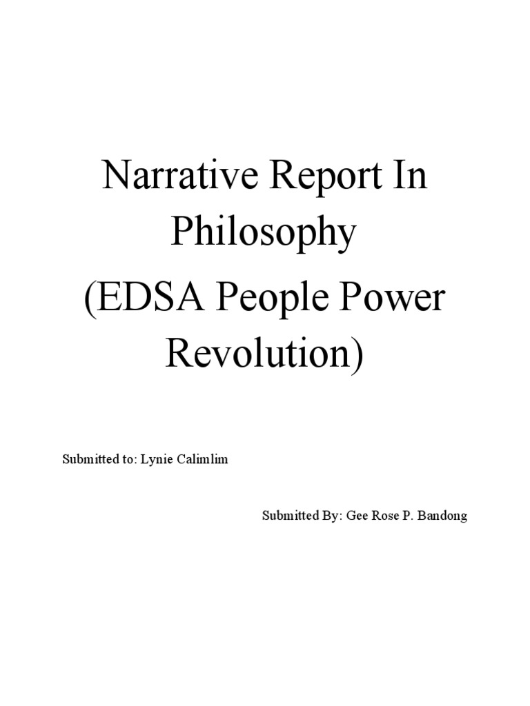 Narrative Report in Philosophy | PDF | Reason | Public Sphere