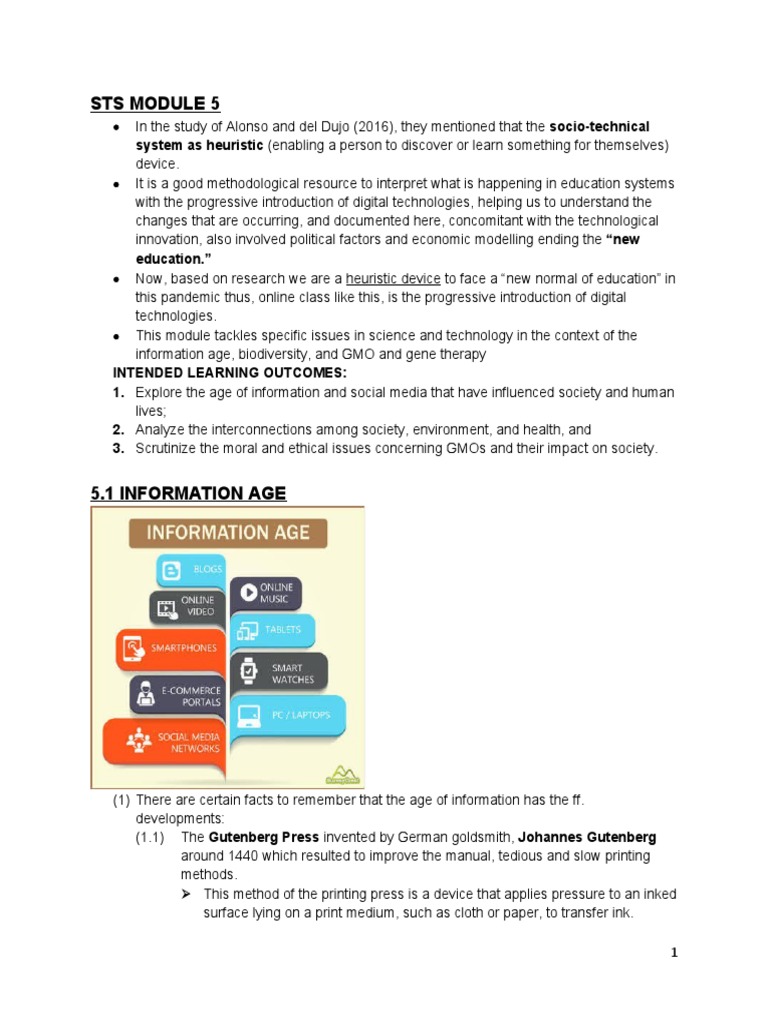 STS Module 5 | PDF | Biodiversity | Genetically Modified Organism