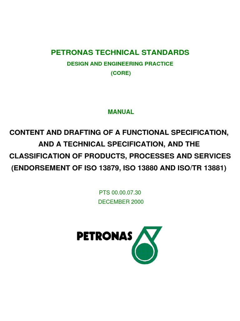 Petronas Technical Standards | PDF | Specification (Technical Standard) | Procurement