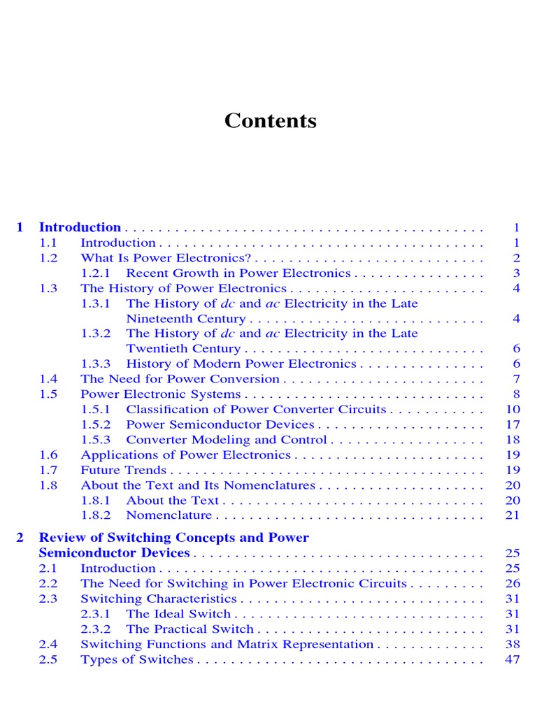 Power Electronics Contents by Issa Batarseh | PDF | Rectifier | Power ...