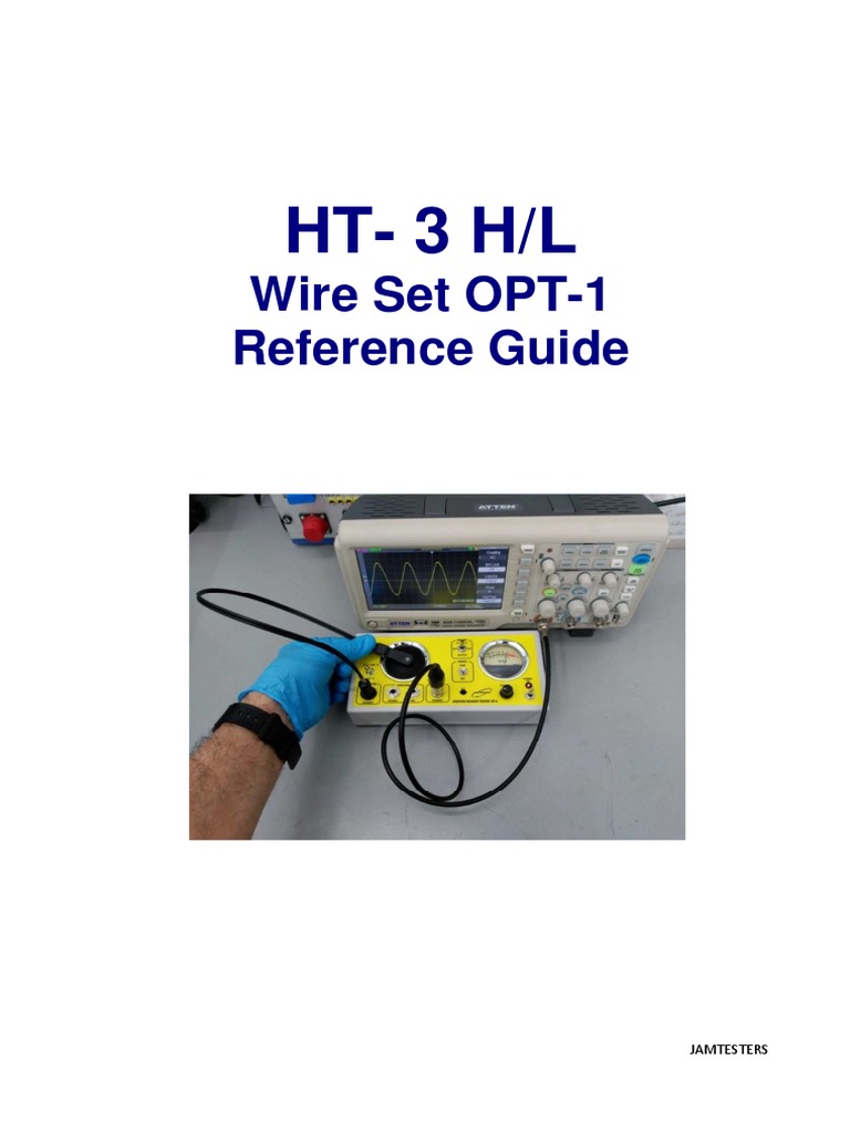 Wire Set OPT-1 Reference Guide: HT-3 H/L | PDF | Microphone | Amplitude