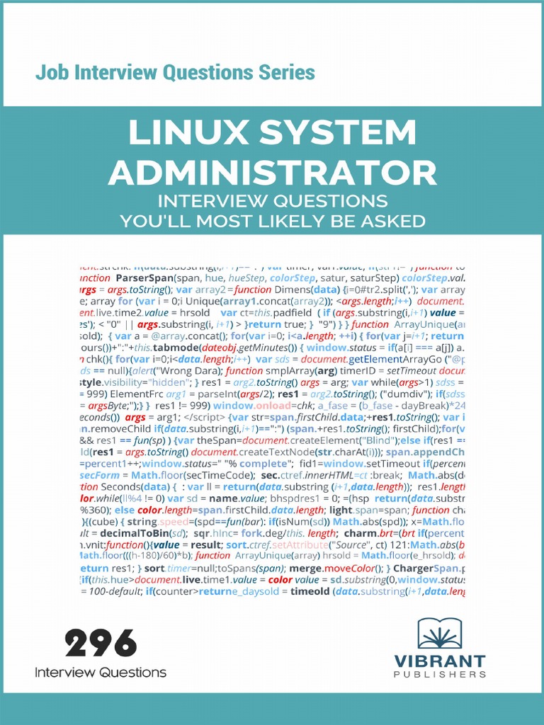 Linux System Administrator Interview Questions You'll Most Likely Be Asked | PDF | Computer File ...